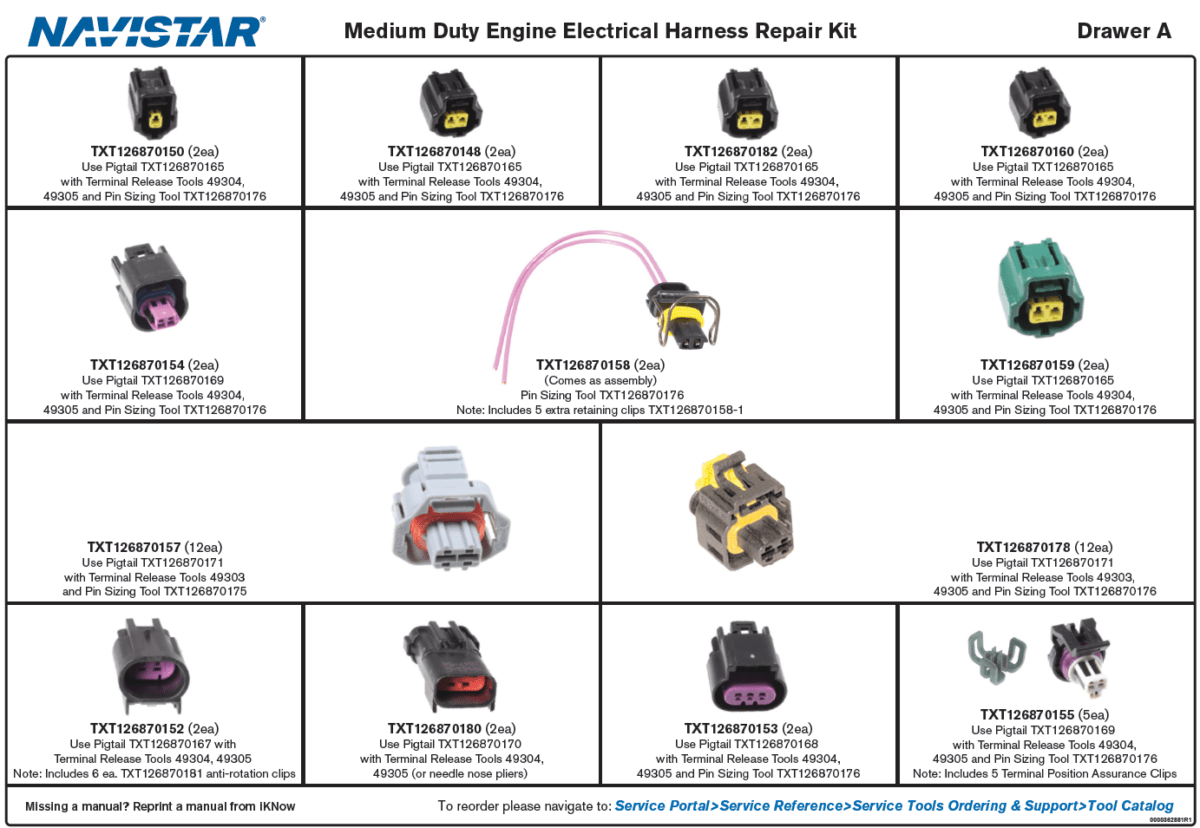 Engine Electrical Harness Repair Kit | International