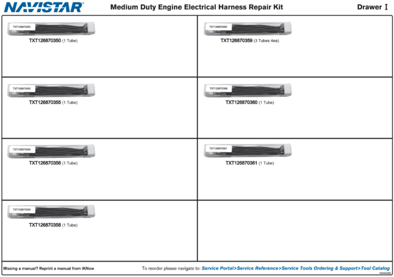 Kit, Medium Duty Engine Electrical Harness Repair – International